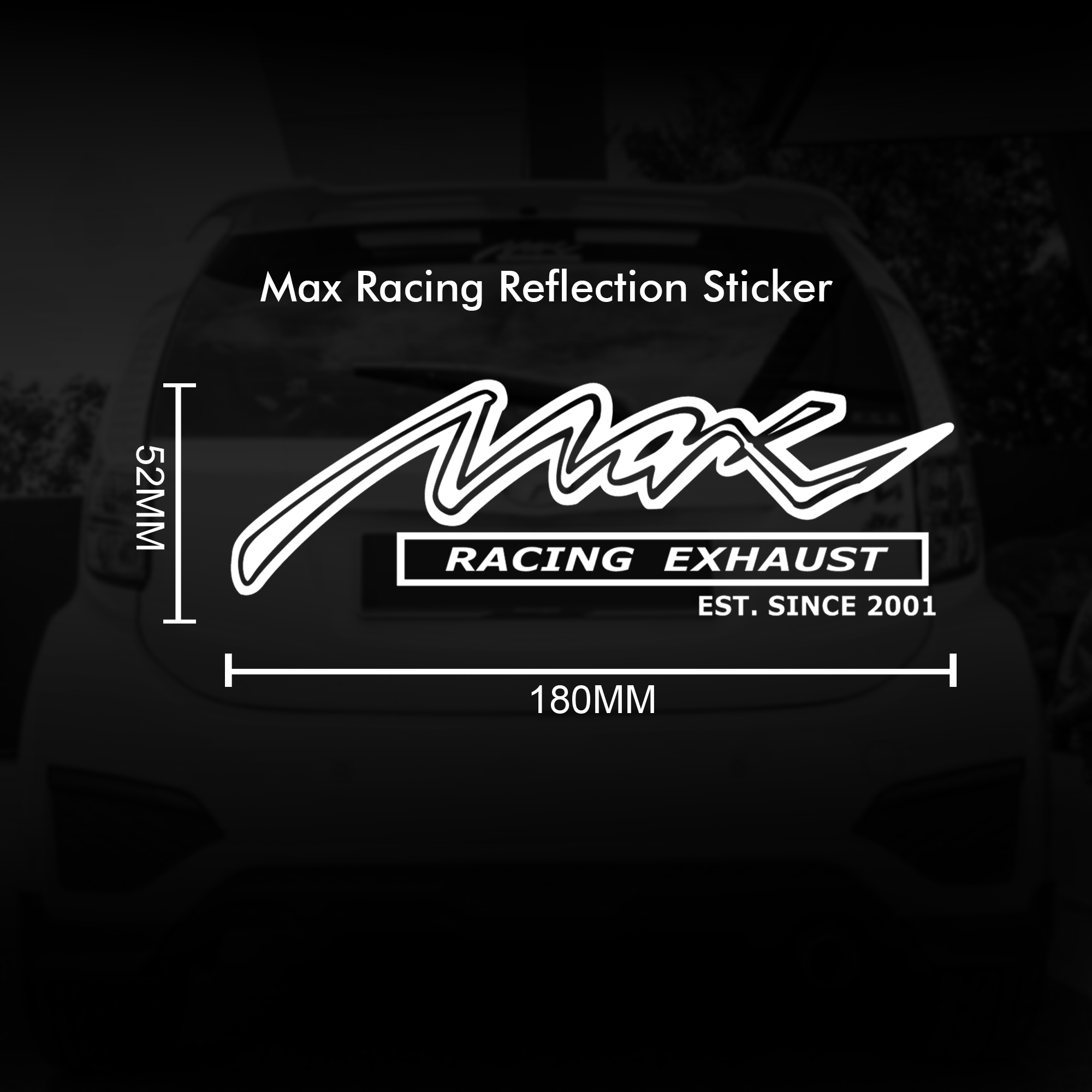 Max Racing Sticker | Max Racing Exhaust